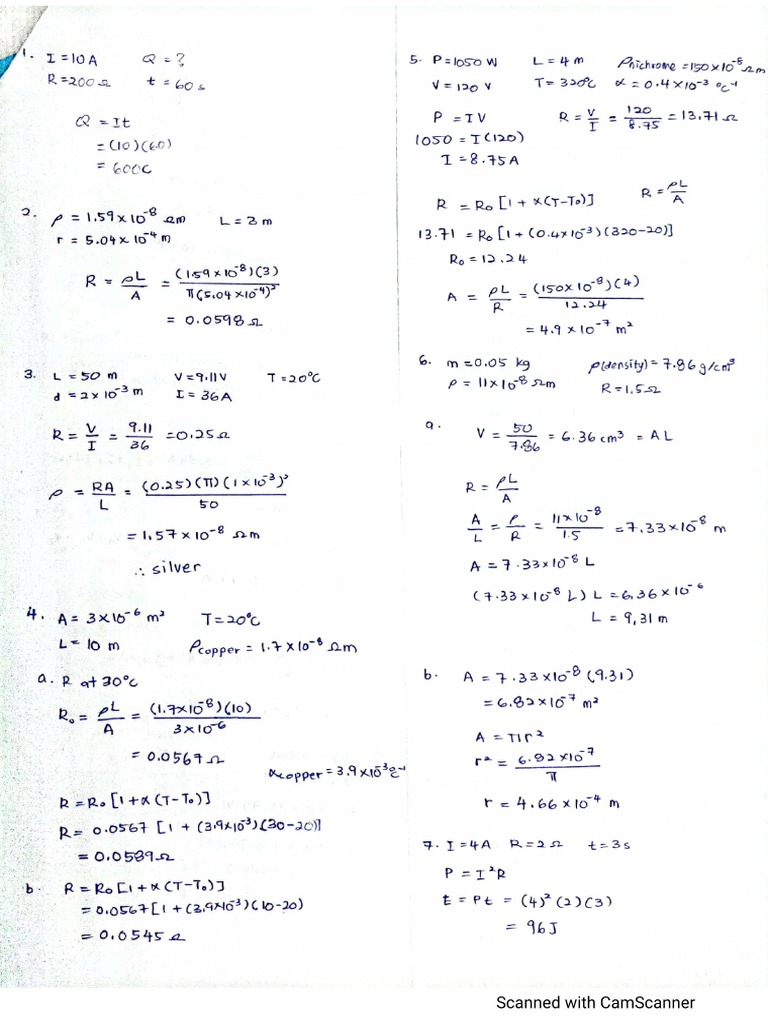 ANSWER TUTORIAL 6 CH18 Physics | PDF