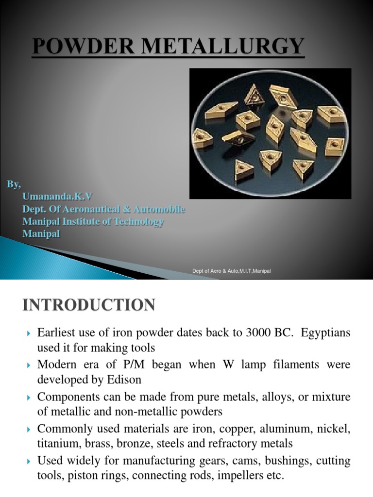 Powder Metallurgy& Heat Treatment of Steel Final Presentation | PDF ...