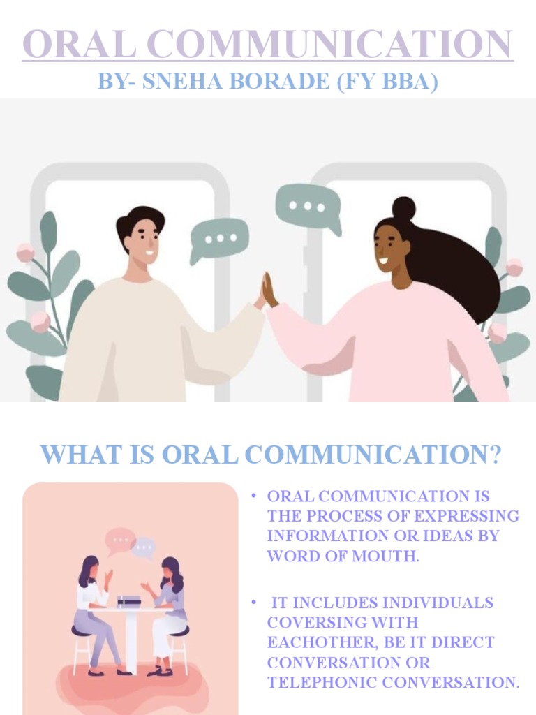 Oral Communication | PDF