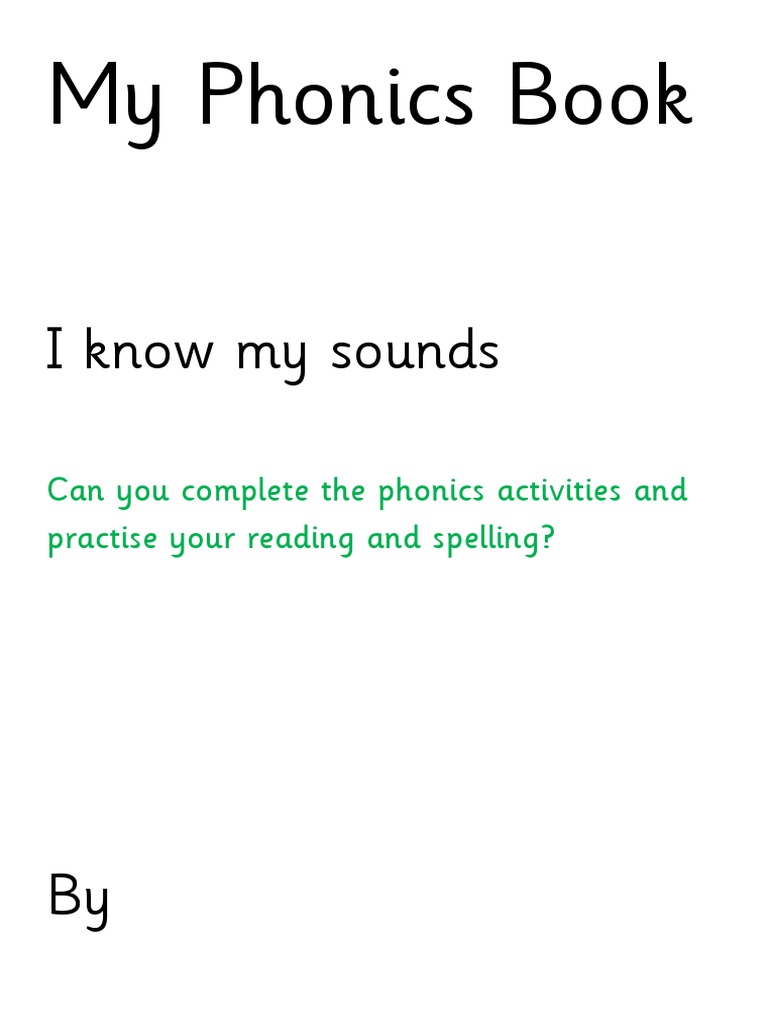My Phonics Book EYFS and Year 1 | PDF | Phonics | Written Communication