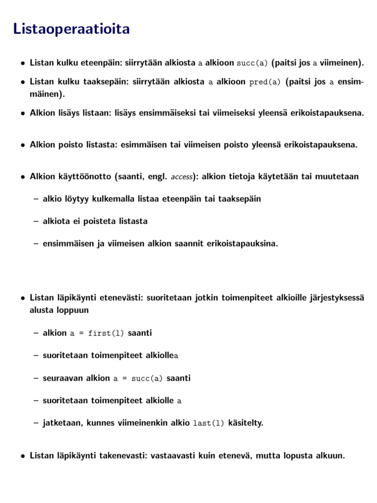 Algoritmit1 Luento5 | PDF