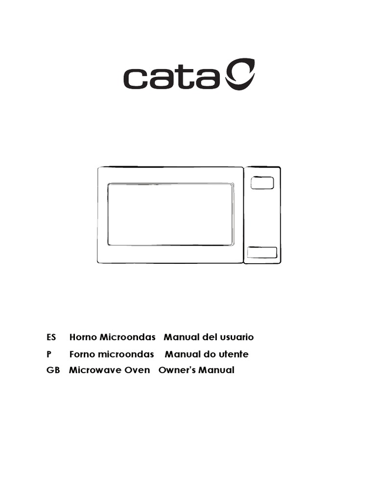 Cata MC 25D Microwave | PDF | Enchufes y tomas de corriente alterna ...
