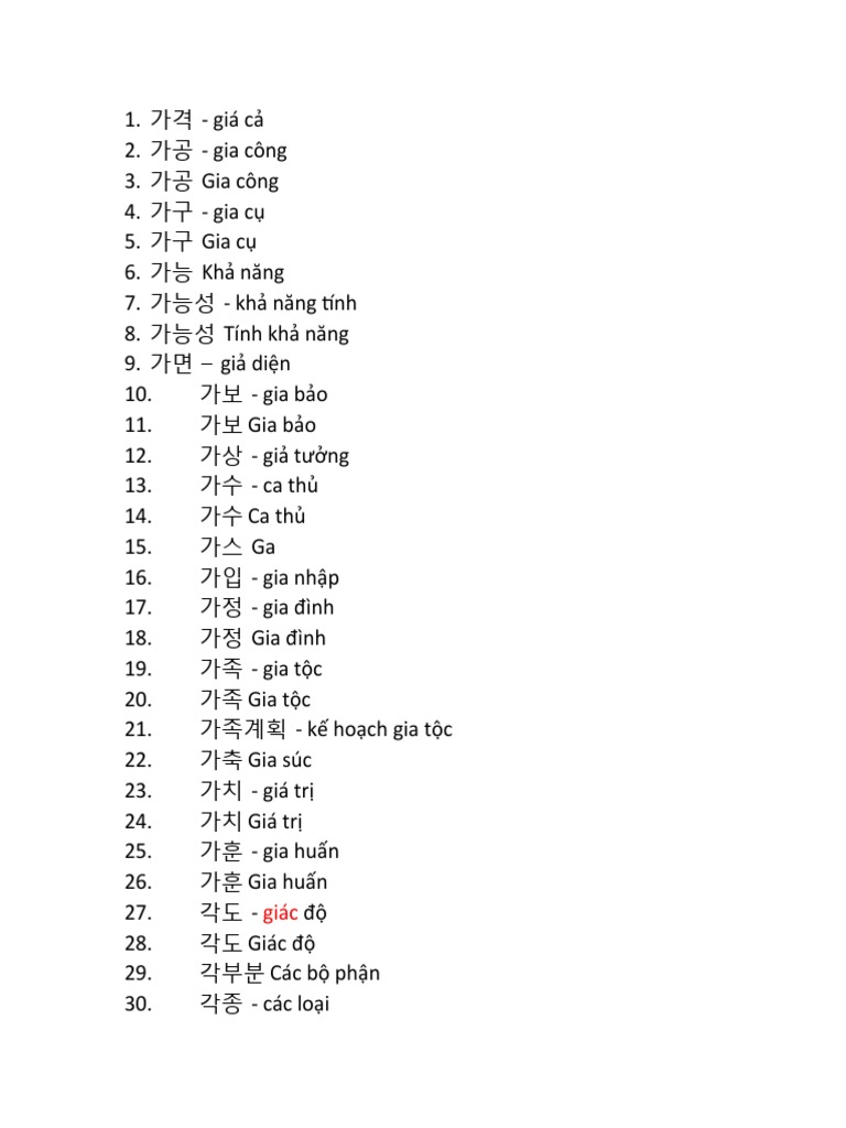 4000 Tu Vung Han Viet Song Ngu | PDF