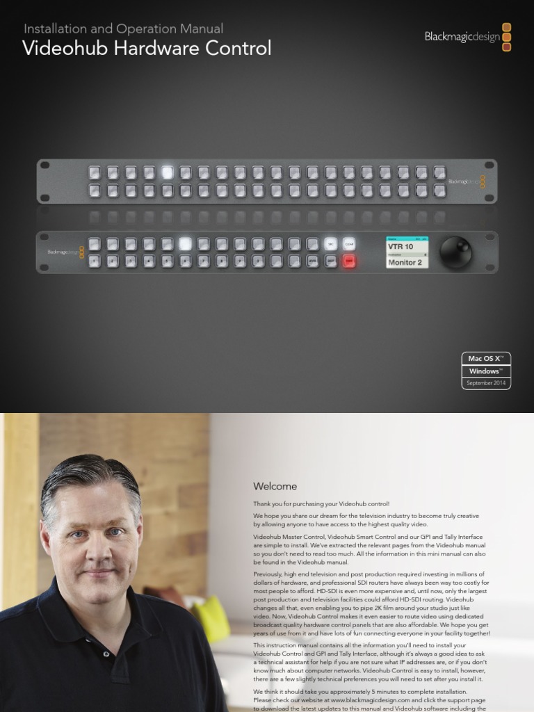 Videohub Hardware Control | PDF | Ip Address | Computer Network