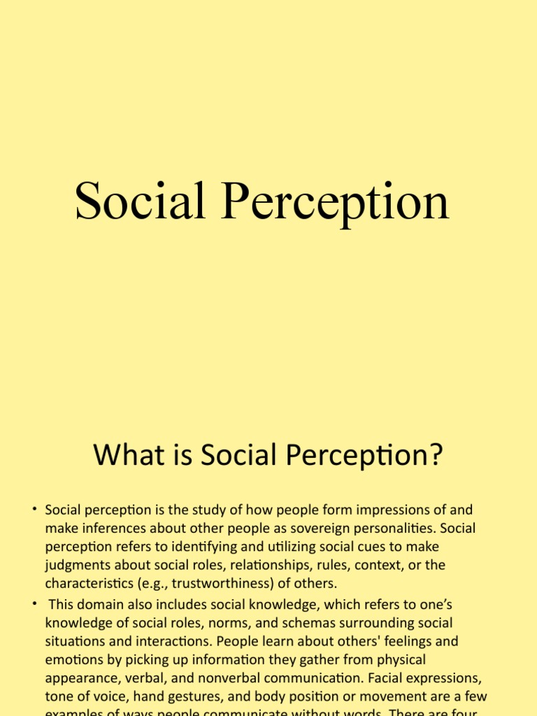 Social Perception | Descargar gratis PDF | Metaphysics Of Mind ... Social Perception | Descargar gratis PDF | Metaphysics Of Mind ...