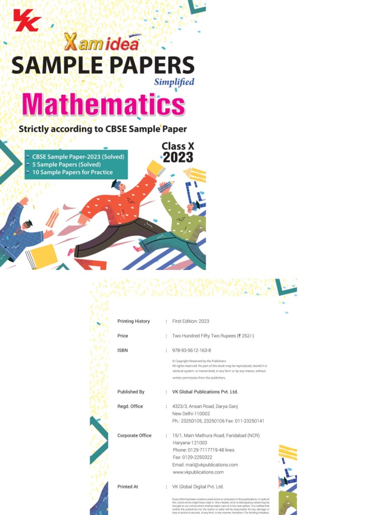 XAM IDEA Mathematics Sample Papers Class 10 2023 PDF | PDF | Triangle | Trigonometric Functions
