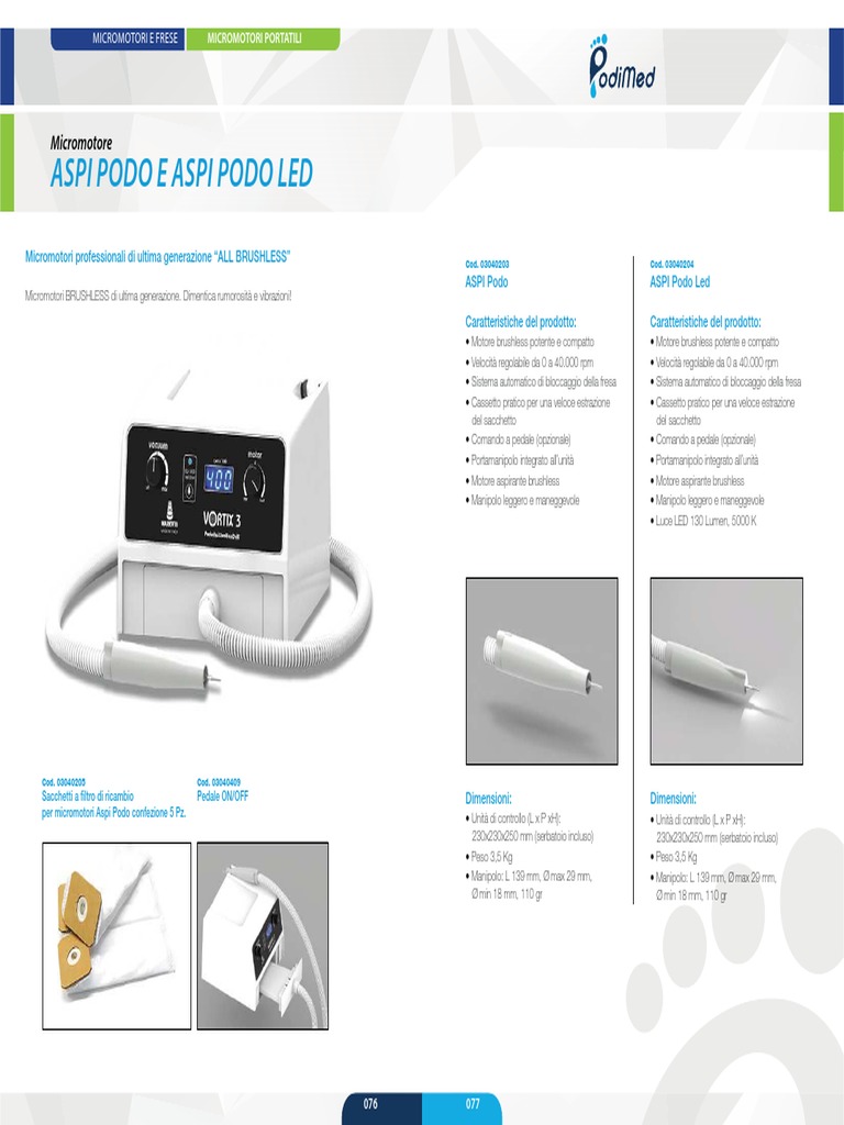 Aspi Podo e Aspi Podo Led | PDF