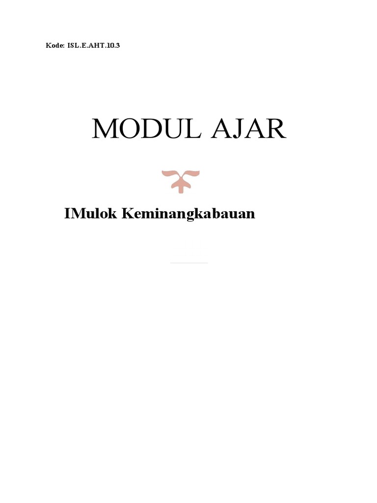 MODUL AJAR Bam | PDF