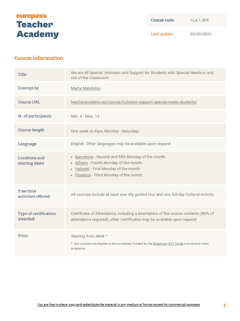 Inclusion Support for Special Needs Students | PDF | Inclusion ...