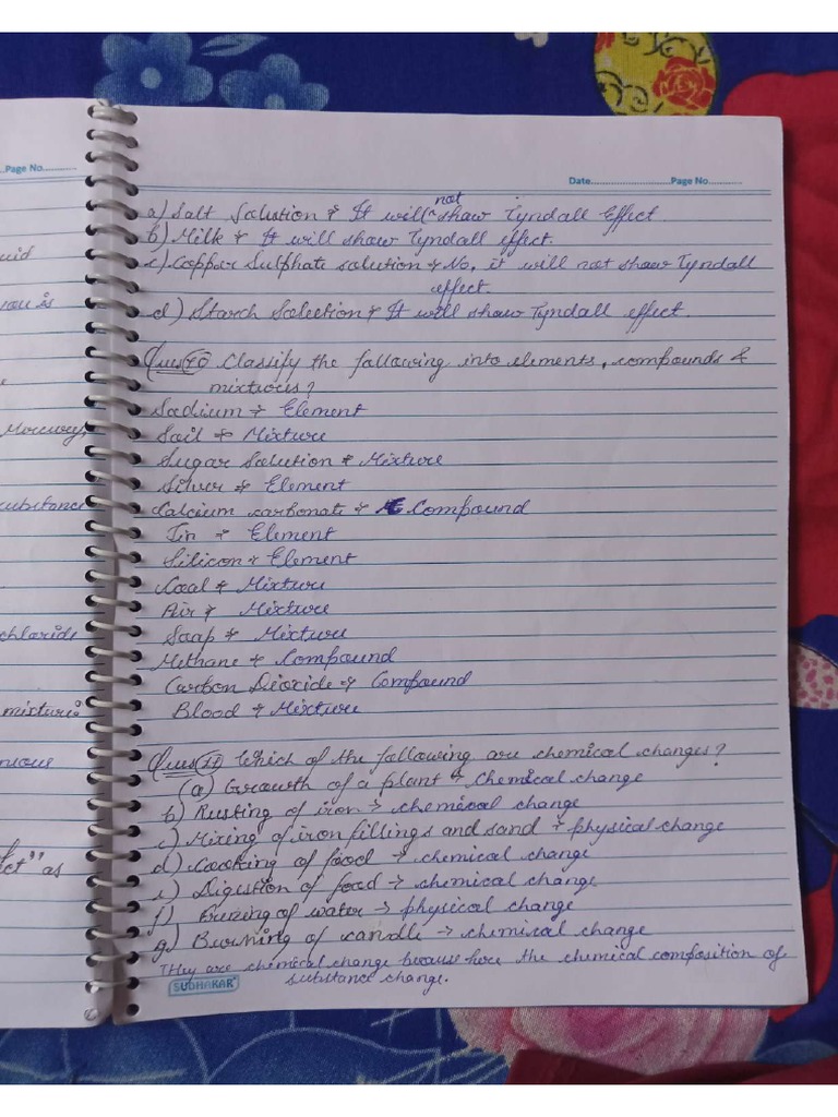 Class 9th Science Chapter 2 | PDF