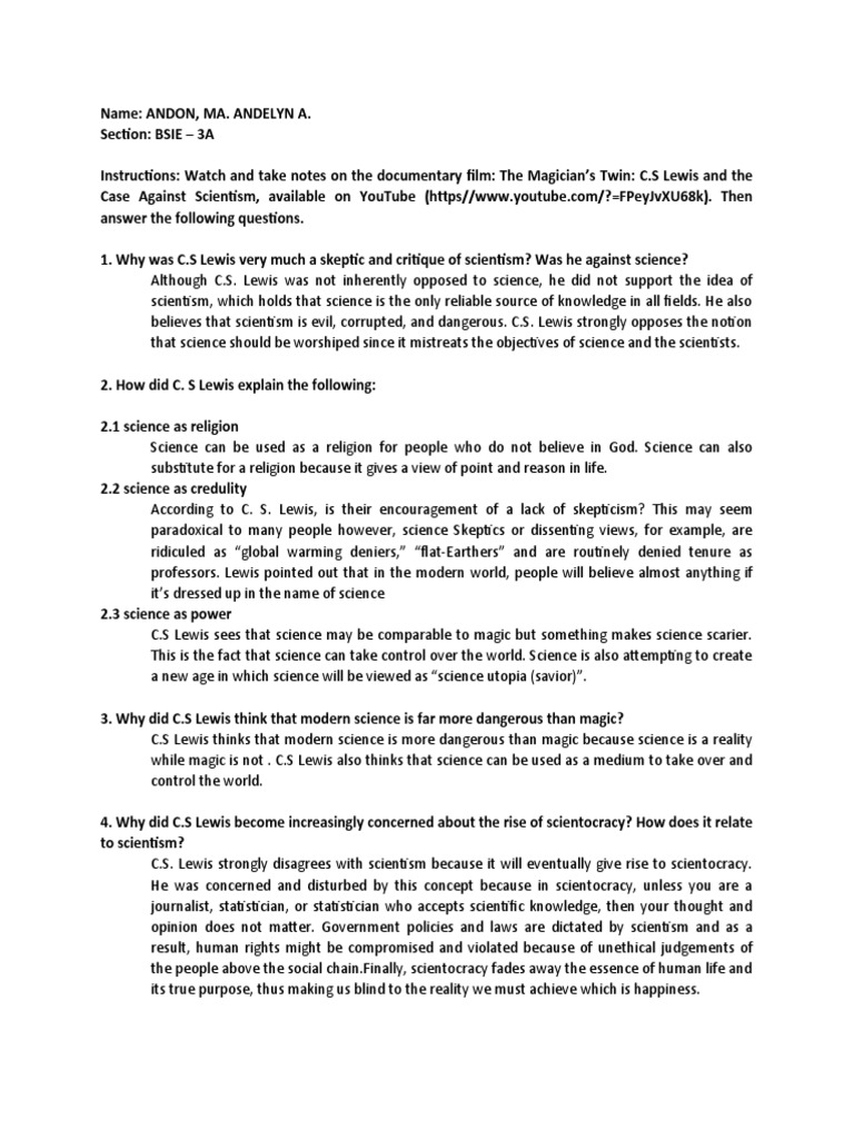 STS - Activity 8 | PDF | Science | Philosophical Theories