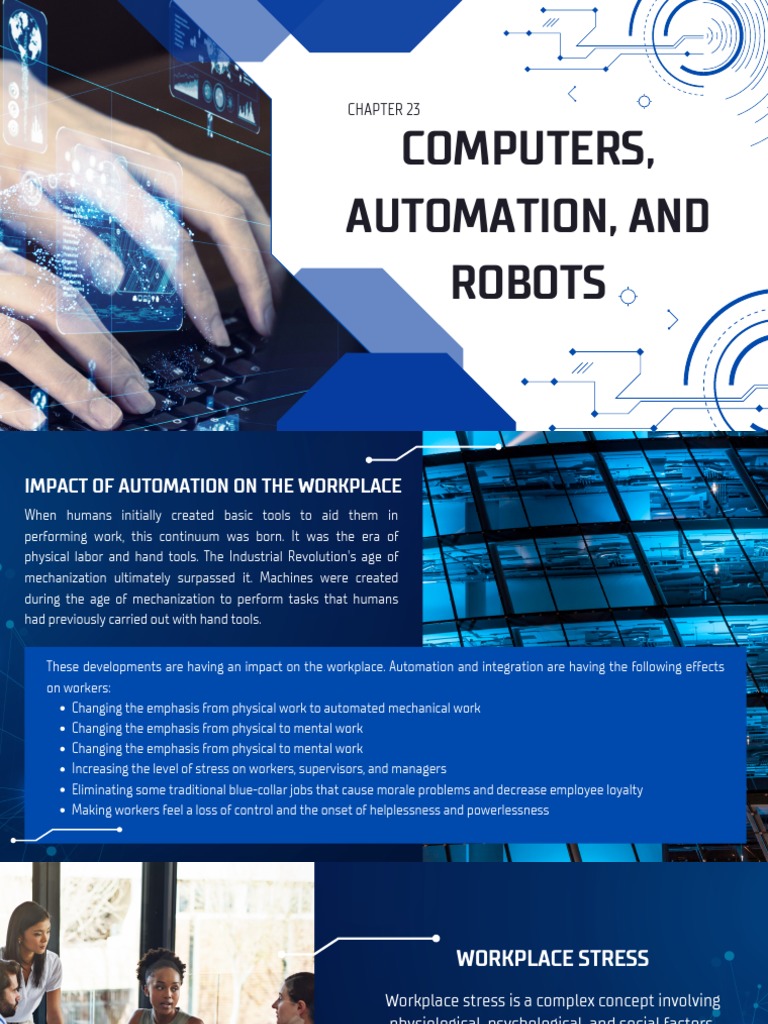 Computers, Automation, and Robots | PDF | Automation | Robot