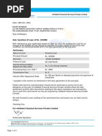 In-Principle Sanction Offer Letter | PDF