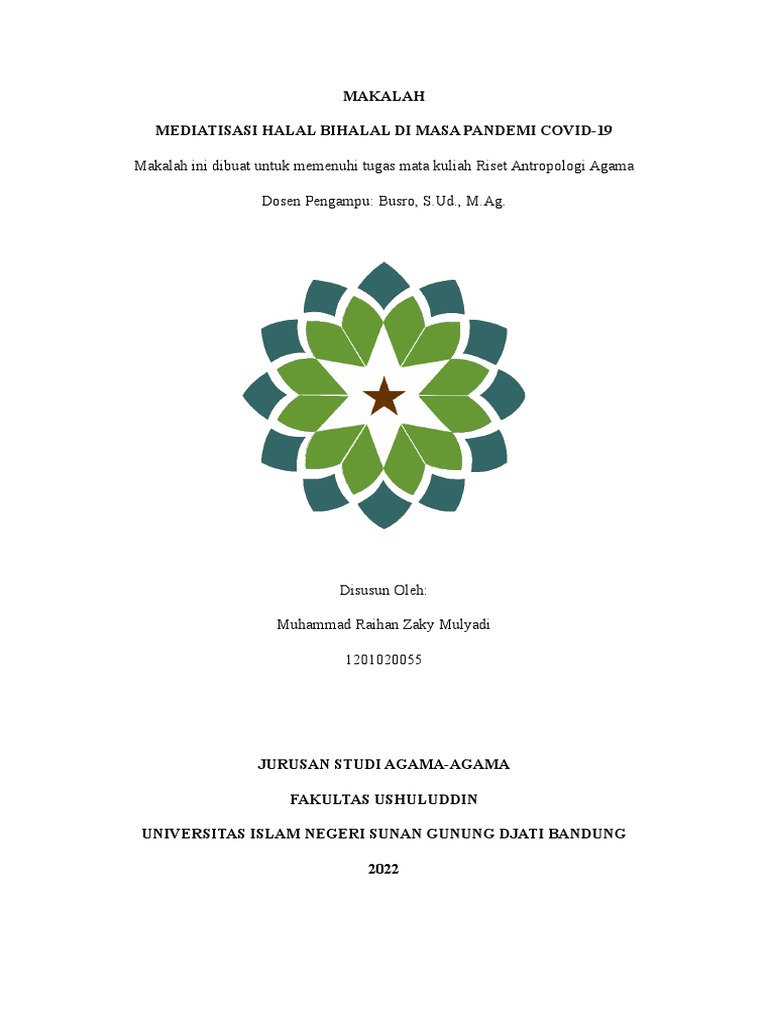 Makalah Halal Bihalal Muhammad Raihan Zaky Mulyadi | PDF