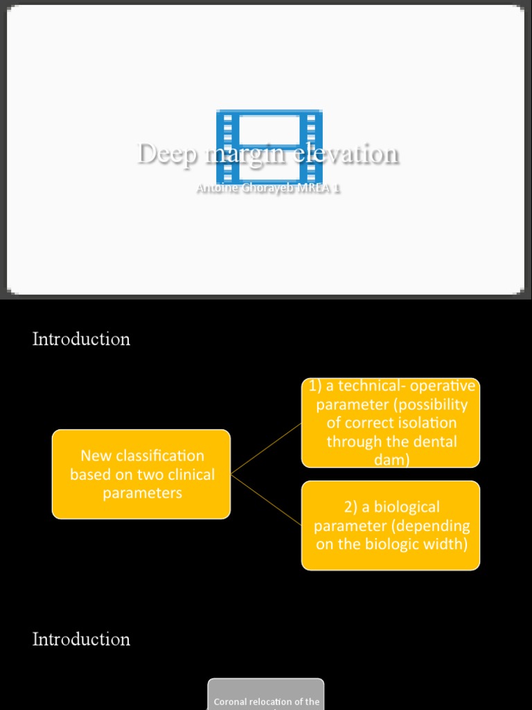Deep Margin Elevation Techniques in Dentistry | PDF | Dentistry ...