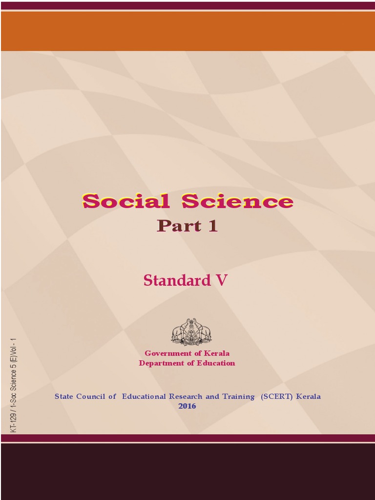 SCERT Kerala State Syllabus 5th Standard Social Science Textbooks English Medium Part 1 | PDF ...