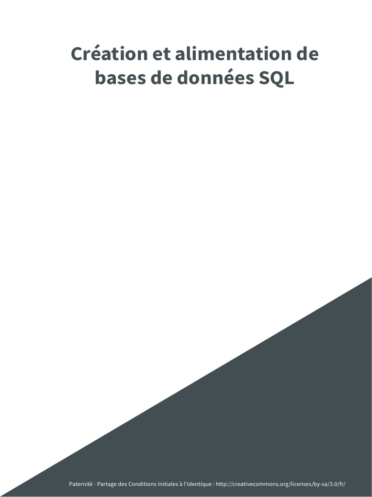 Apprendre SQL : Guide et Exercices | PDF | SQL | Informatique