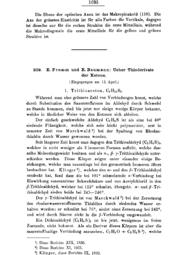 How To Make Thioacetone | PDF