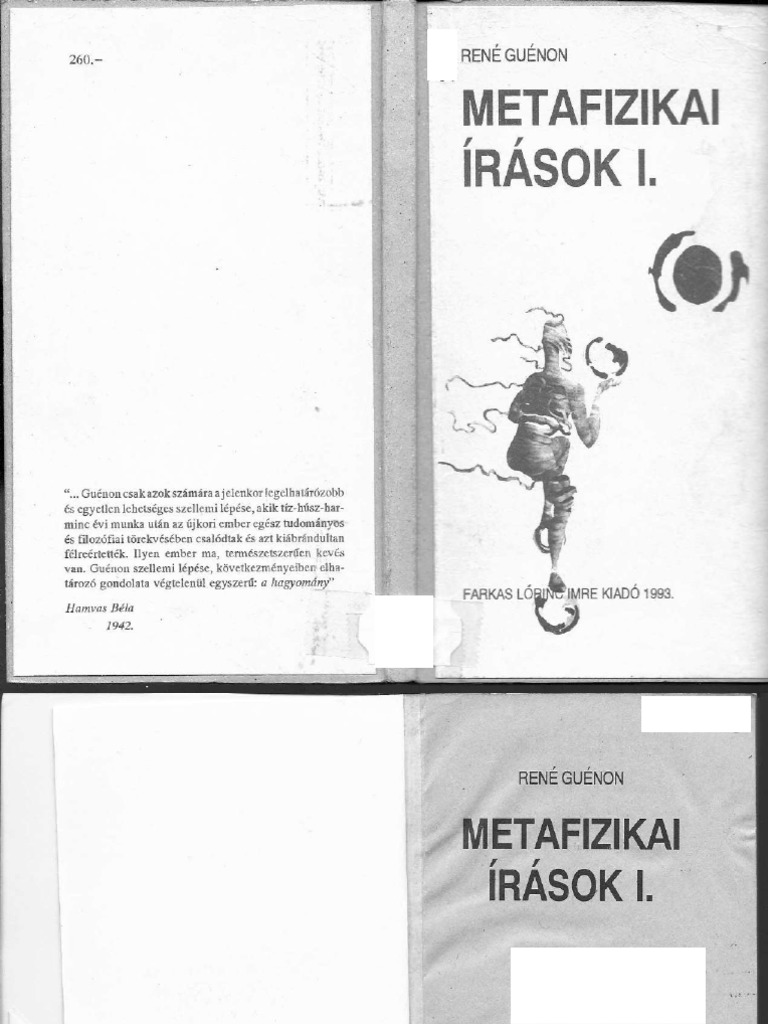 René Guénon - A Keleti Metafizika, A Lény Sokféle Állapotának Metafizikája | PDF