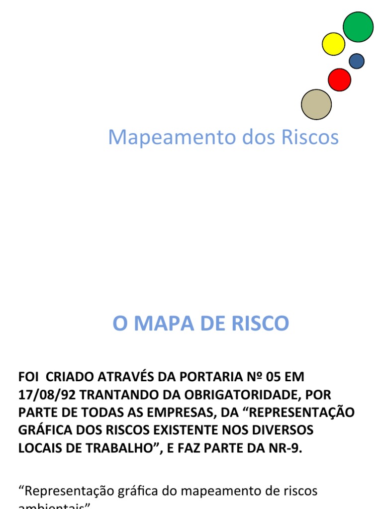 Aula - Mapeamento de Riscos | PDF