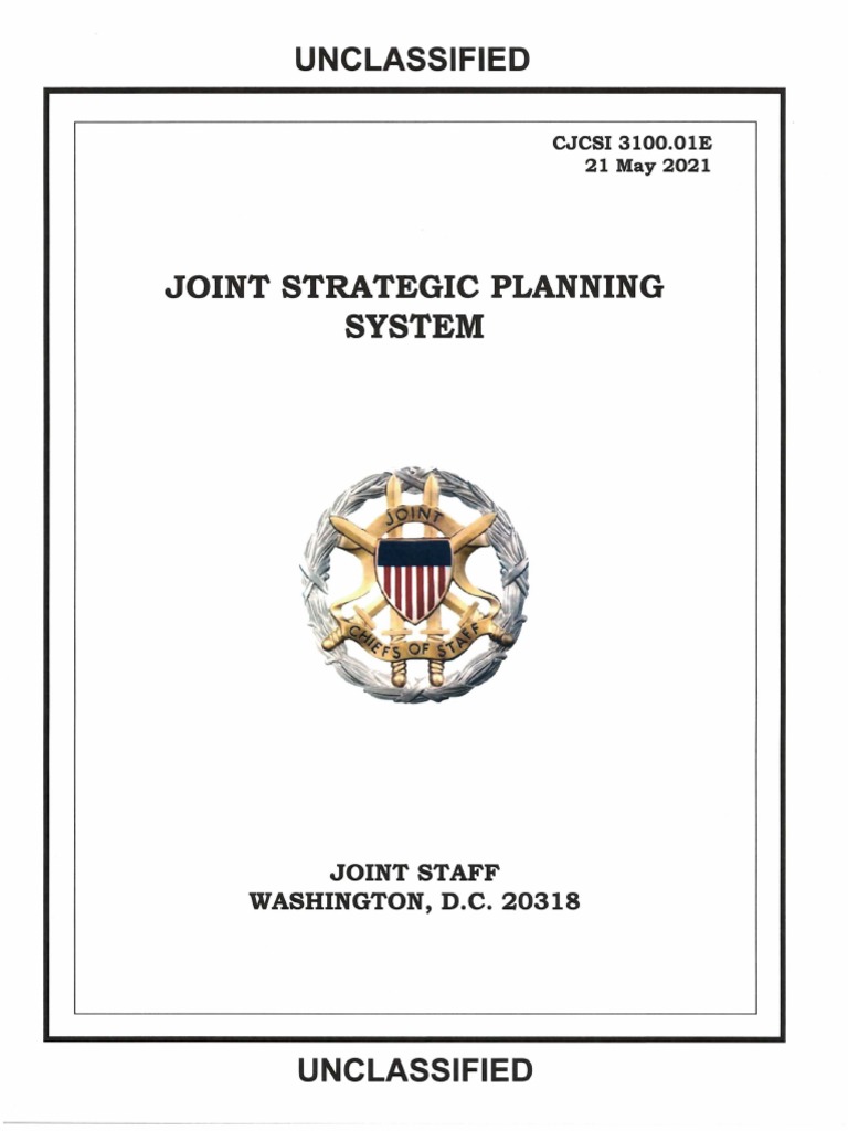 Joint Strategic Planning System Overview | PDF | United States ...