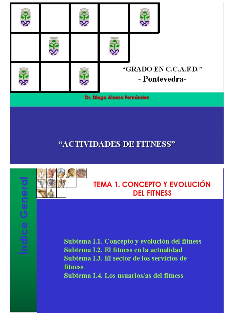Tema 1. Conceptos Iniciales Sobre Fitness | PDF | Aptitud física ...