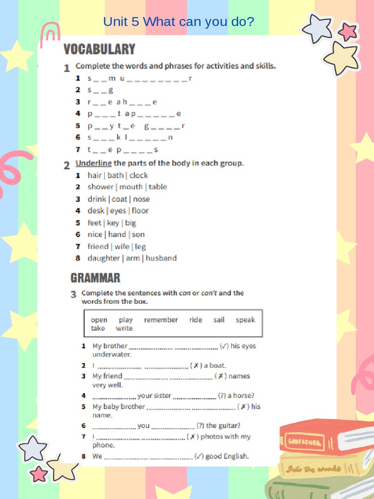 Unit 5 What Can You Do | PDF