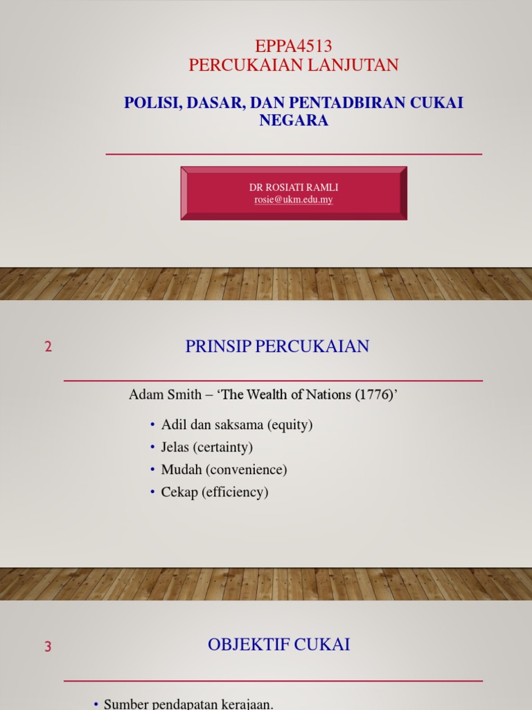 EPPA4513 - Kuliah 1 | PDF