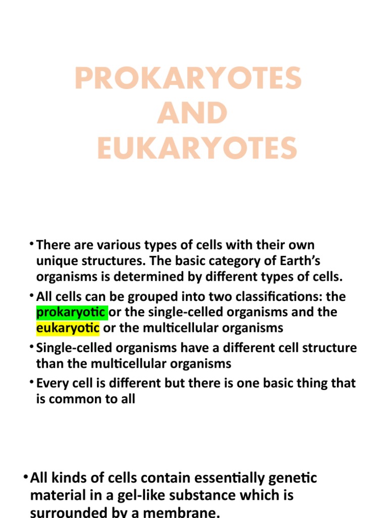 Lesson-3-Prokaryotes-and-Eukaryotes Cells | PDF | Cell (Biology) | Cell ...