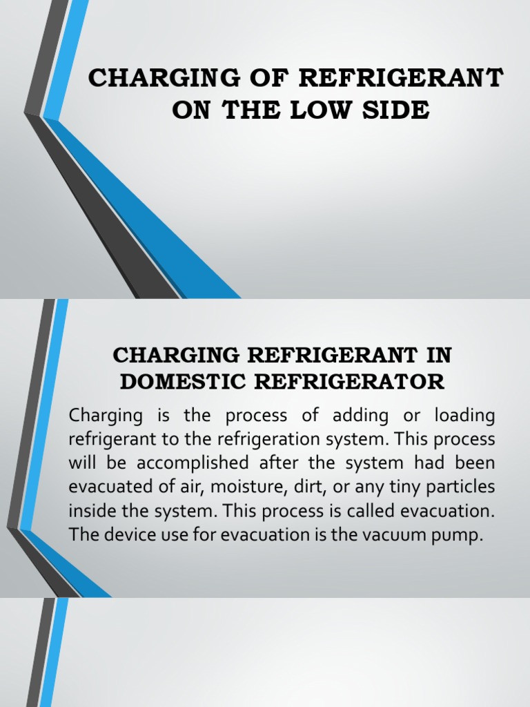Domestic Refrigerant Charging Guide | PDF | Leak | Pressure Measurement