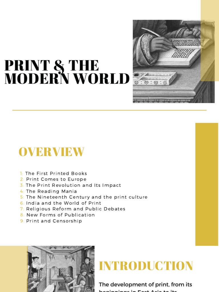 Print Culture & The Modern World-1 | PDF | Johannes Gutenberg | Books