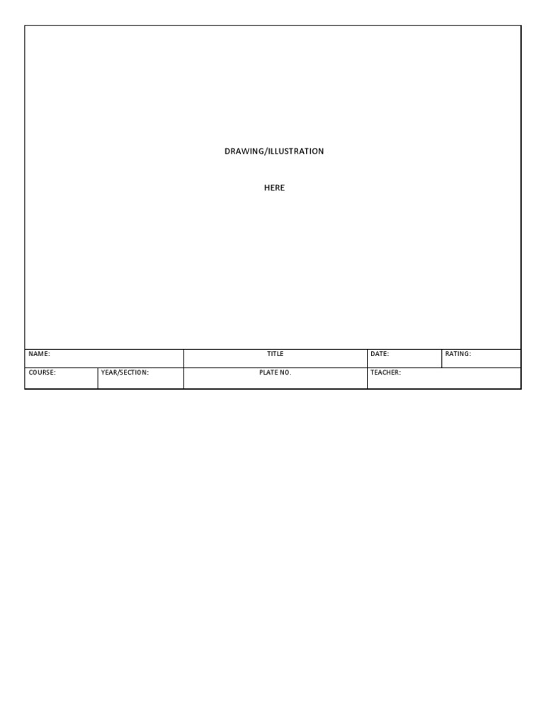 Drawing Plate Template - v1 | PDF