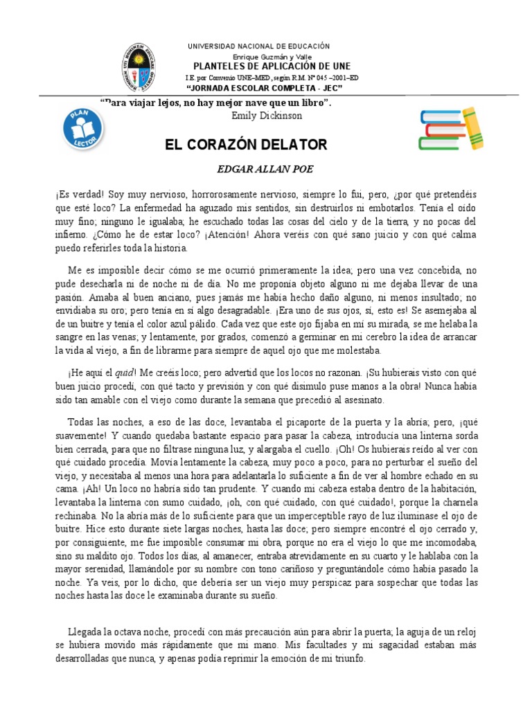 Texto El Corazón Delator | PDF