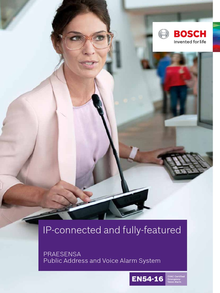 Bosch Praesensa Commerical Brochure | PDF | Amplifier | Computer Network