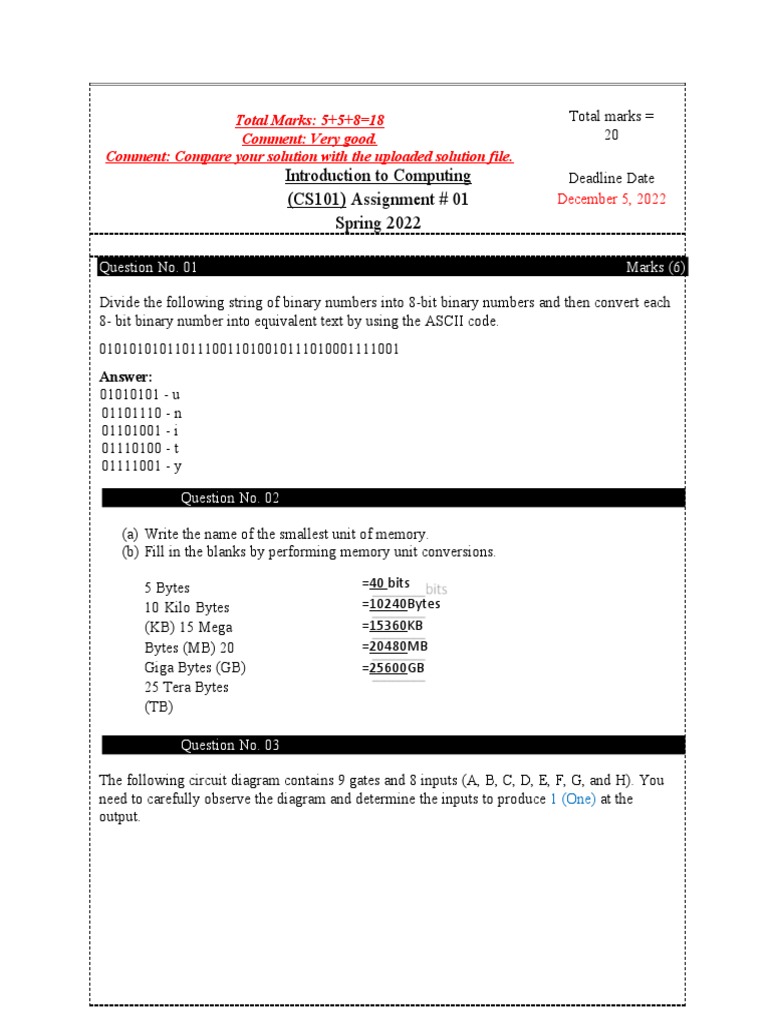 MRK - Fall 2022 - CS101 - 1 - BC220401191 | PDF MRK - Fall 2022 - CS101 - 1 - BC220401191 | PDF