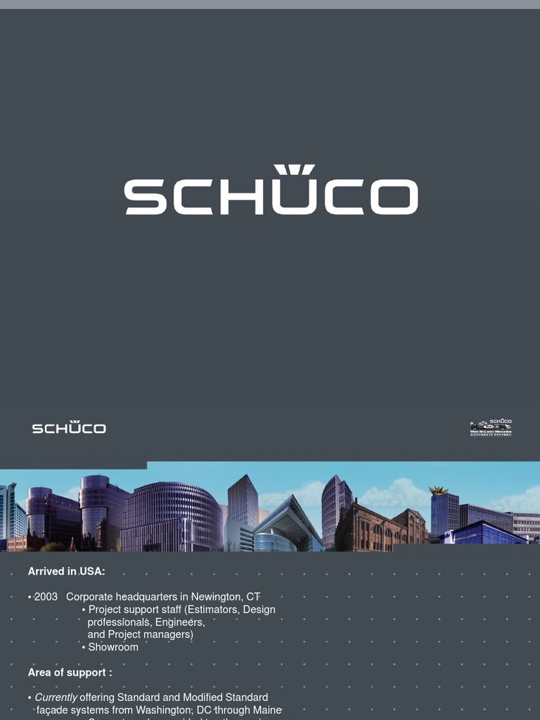 Introduction To Schuco USA Systems | PDF | Window | Building Technology