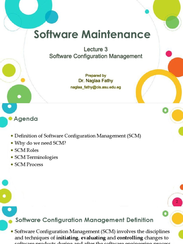 Lec 3 Sw Configuration Management Pdf Version Control