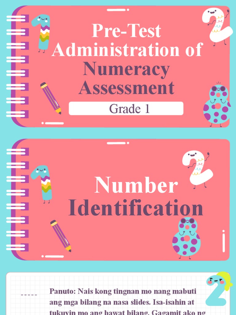 Pre Test Administration of Numeracy Assessment | PDF