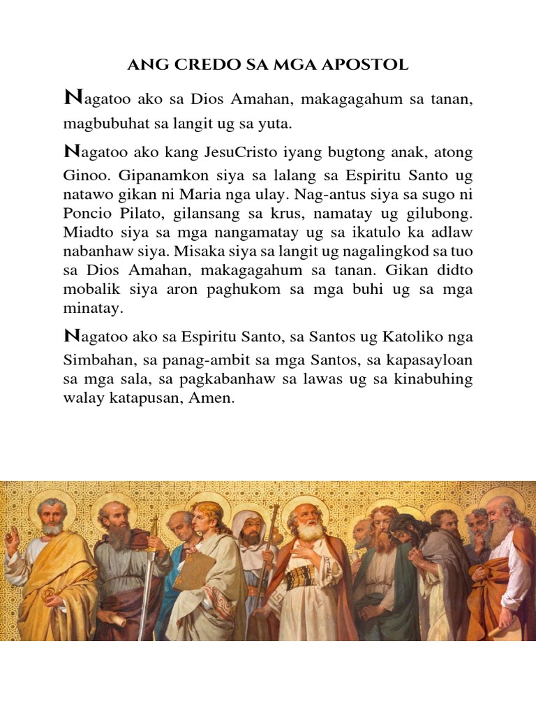 Ang Credo Sa Mga Apostol | PDF