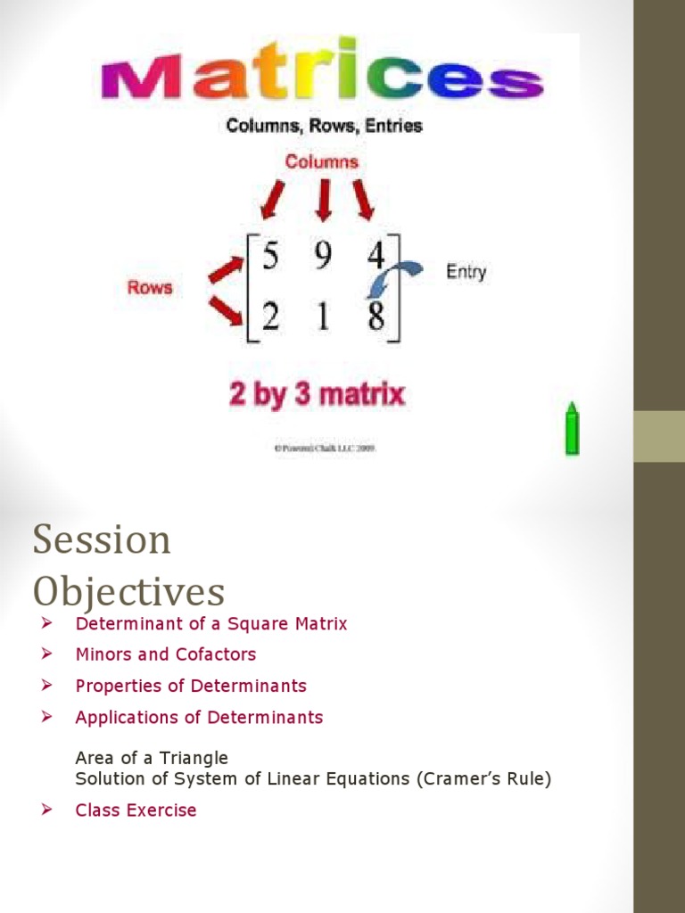 Determinants: Concepts, Properties, and Applications | PDF ...