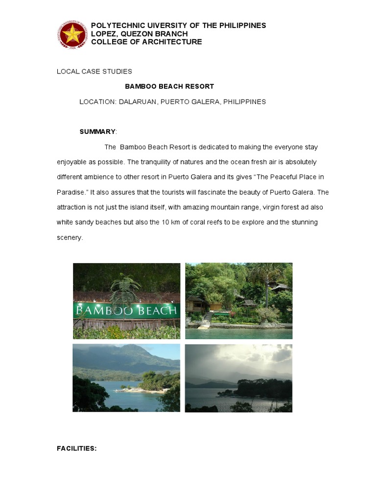 Local Case Studies - Bamboo Beach Resort | PDF