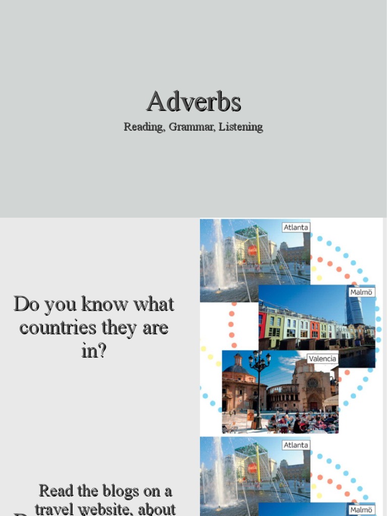 Adverbs | PDF