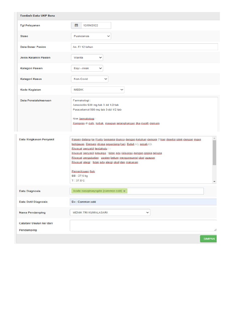 UKP Contoh Borang | PDF