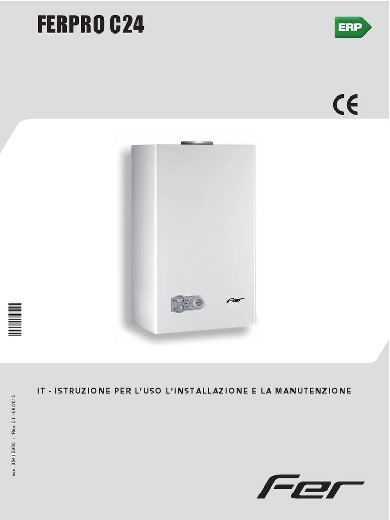 Manuale Uso Caldaia Fer FERPRO C24 | PDF