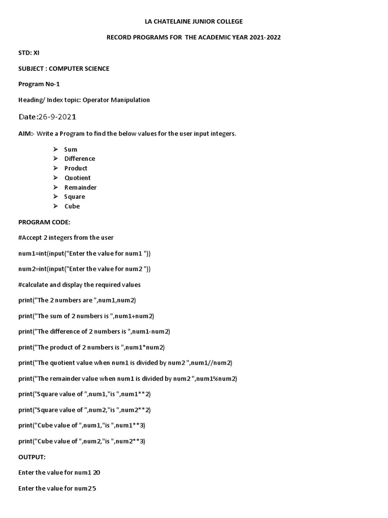 CSC - RC Program | PDF