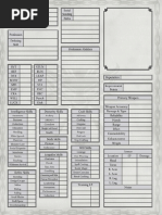 Witcher TTRPG Character Sheet | PDF