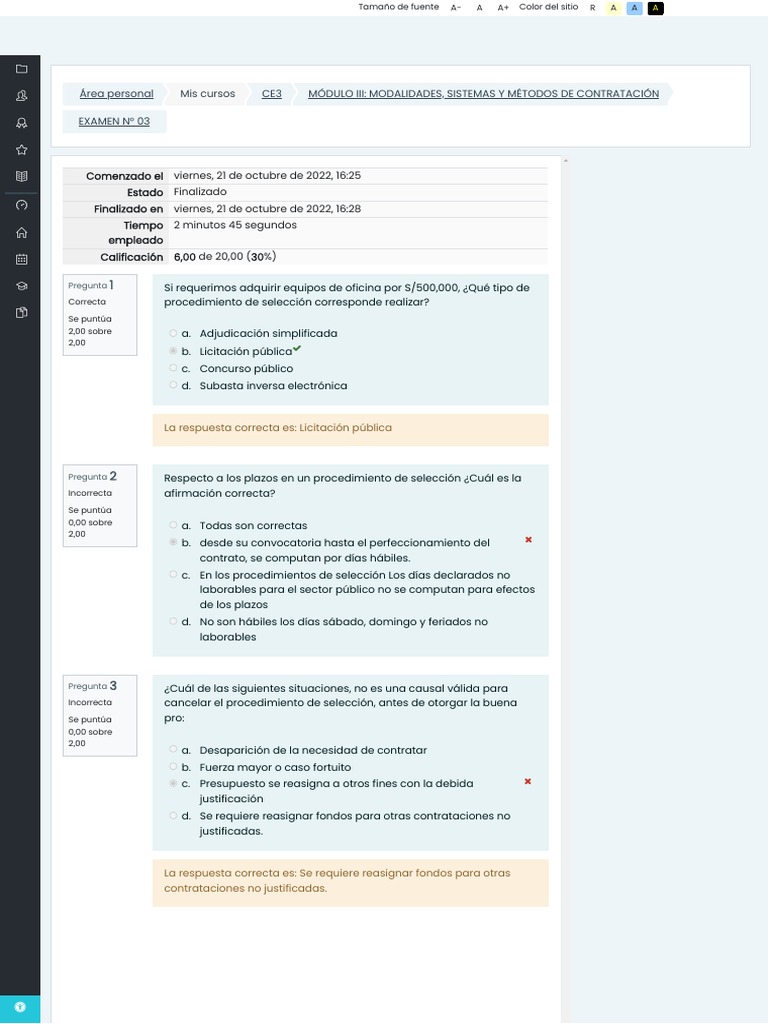 EXAMEN #03 - Revisión Del Intento | PDF