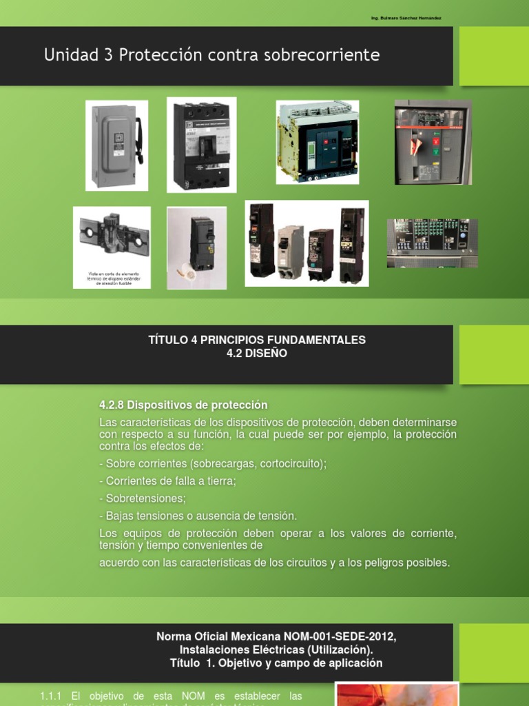 4.0 Proteccion Contra Sobrecorriente | PDF | Fusible (Eléctrico) | Generador eléctrico