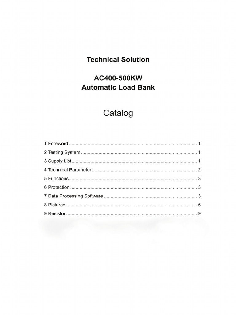 A Comprehensive Overview of an AC400-500kW Automatic Load Bank System ...
