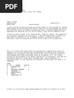 Sample Physical Education and Sport Sba | PDF | Cricket | Athletic Sports